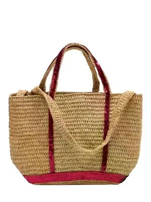 Vanessa Bruno Raffia Tote Bag - Neutrals