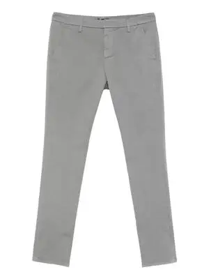 DONDUP Flat-Front Trousers Grey