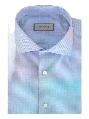 Canali Checked Shirt - Blue