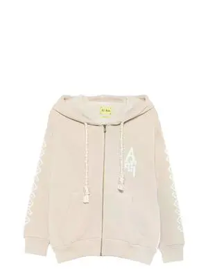 AL AIN Al Ain Leopard Graphic Full Zip Hooded Cardigan