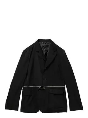 Comme Des Garçons Zip-detail Blazer - Black