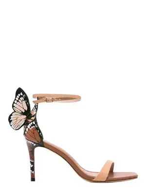 SOPHIA WEBSTER Chiara Butterfly Heeled Sandals - Brown
