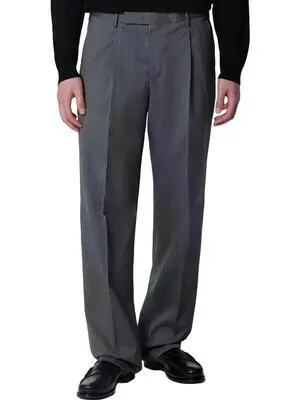 PT TORINO Pleat-detail Tailored Trousers - Grey