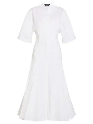 Jacquemus La Robe Moisson Cotton-poplin Midi Dress - White