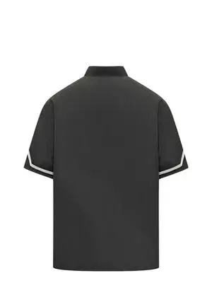 Adidas Basketball Warm-up T-shirt With Star Print And Stripe Detail - Black