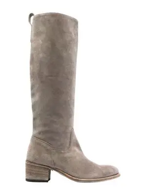 Officine Creative Knee-high Suede Boots - Grey