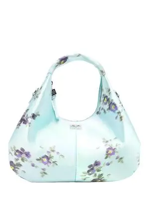 GANNI Floral Print Tote Bag - Blue