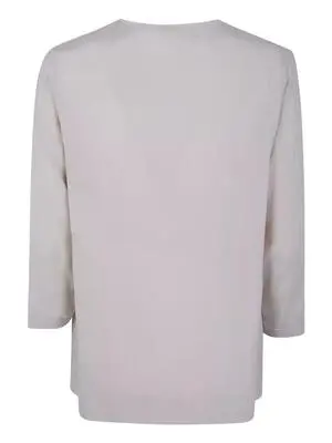 Rossopuro Three-quarter Sleeve Top - Neutrals