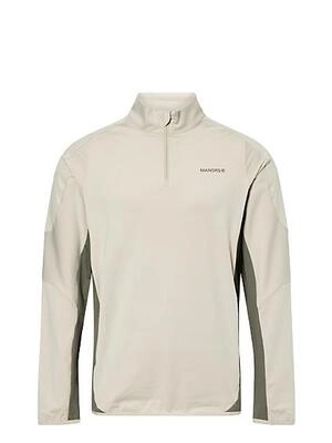 MANORS Quarter-zip Mid-layer Stretch-jersey Top - Dune