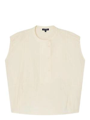 Soeur Danube Relaxed-fit Cotton-blend Shirt - Vanille