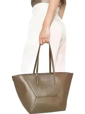 Brunello Cucinelli Panelled Tote Bag Brown