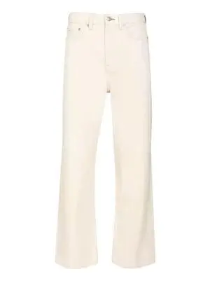 Paul Smith Embroidered Barrel Jeans - Neutrals
