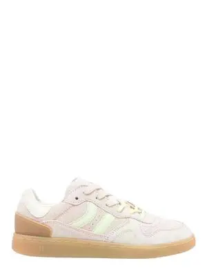 COOLWAY Suede Logo Detail Lace-up Sneakers - Pink