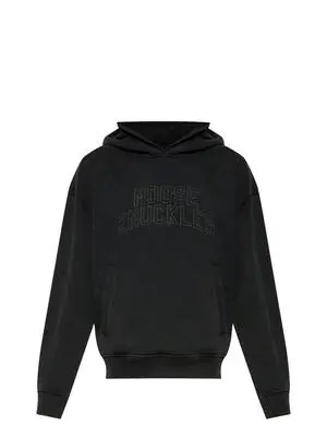 Moose Knuckles Logo-detail Hoodie - Black