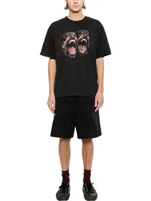 MELT Dog-print T-shirt - Black