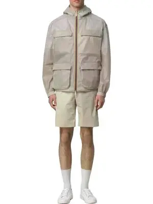 K-WAY Hooded Pocket Jacket - Neutrals