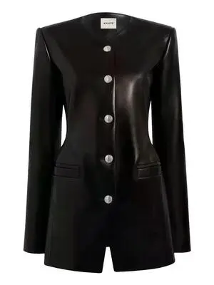 Khaite Naran Button Jacket - Black