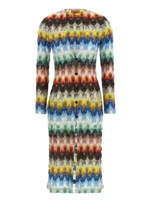 Missoni Lamé Lace Cardigan - Blue