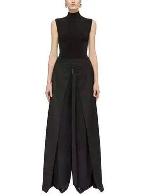 NISSA Sleeveless High-Neck Bodysuit Black