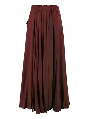 SA SU PHI Gathered Detail Skirt - Red