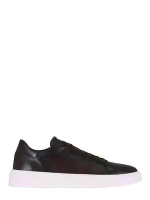 To Boot New York James Leather Lace-up Sneakers - Brown