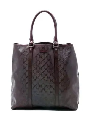 Gucci Gg Imprimé Joy Vertical Tote Bag - Red
