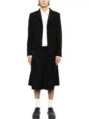 Comme Des Garçons Asymmetric-hem Blazer - Black