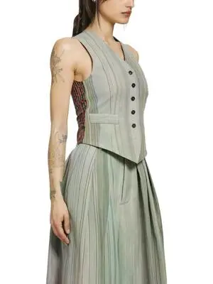 VIVIENNE WESTWOOD Striped Waistcoat - Grey