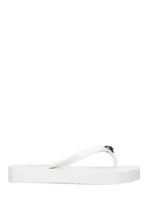 Kurt Geiger Kensington Q Two-post Rubber Flip Flops - Bone