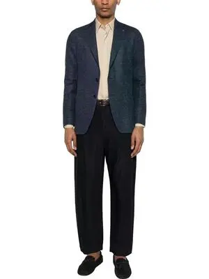 Tagliatore Single-breasted Blazer - Blue