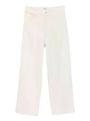 Auralee Patch-pocket Jeans - Neutrals