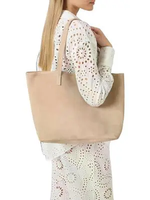 MC2 SAINT BARTH City Suede Tote Bag - Neutrals