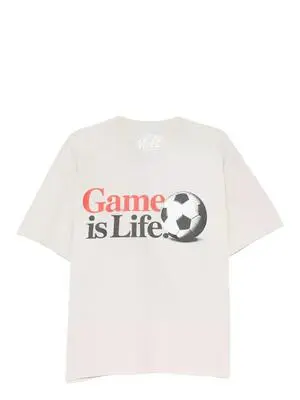 MELT Football-print T-shirt - Neutrals
