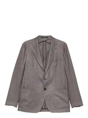 Tagliatore Notched-lapel Two-button Jacket - Brown