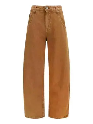 Jacob Cohen Buttoned Five-pocket Jeans - Brown
