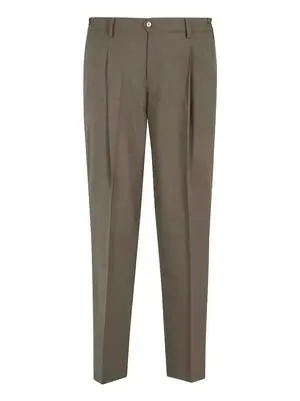 BRIGLIA 1949 Pleated Front Trousers - Brown
