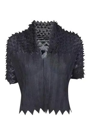 PIERANTONIOGASPARI Textured Short-sleeve Top - Black