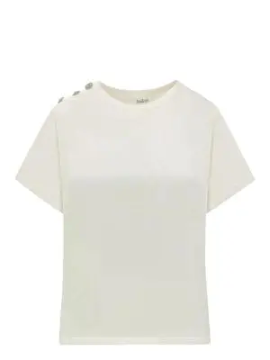 Ba&sh Elmer Embellished Shoulder T-shirt - White