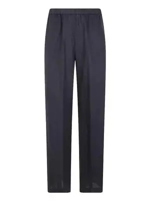 Aspesi Linen Elasticated Waist Trousers - Grey
