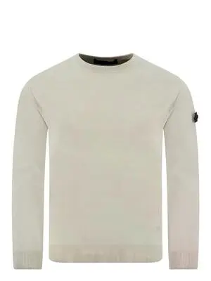 Peuterey Crewneck Long Sleeve Sweater - Neutrals