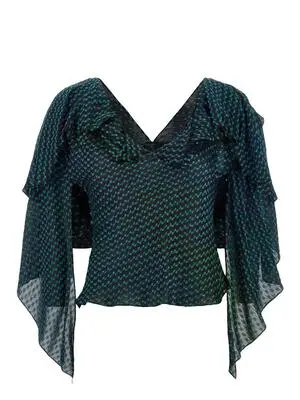 KIKO KOSTADINOV Plexus Crinkled Blouse - Blue