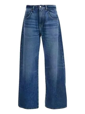 ICON DENIM LOS ANGELES Five-pocket Wide Leg Jeans - Blue