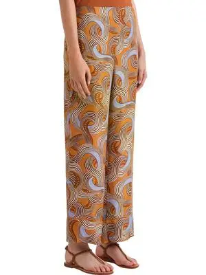 Malìparmi Printed Trousers - Orange