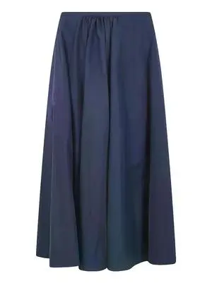 Aspesi Gathered Detail A-line Skirt - Blue