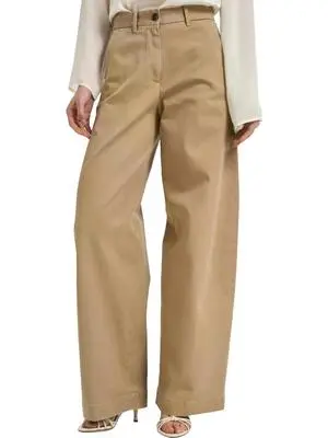 NINE:INTHE:MORNING Wide-leg Trousers - Neutrals