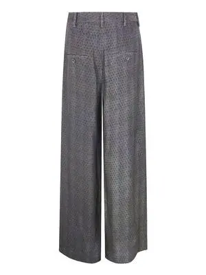 UMA WANG Uma Wang Patterned Palazzo Trousers