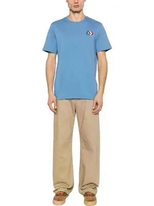 Moncler Logo-patch T-shirt Blue