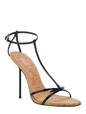 Paris Texas Lidia T-strap Heeled Pumps - Black