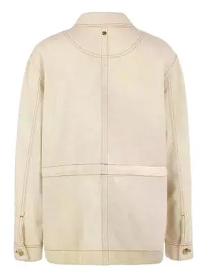 MARCCAIN Marc Cain Pocket Jacket With Contrasting Topstitching - Neutrals