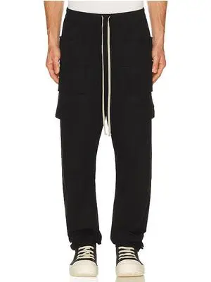 Rick Owens Cargo Drawstring Pants - Black